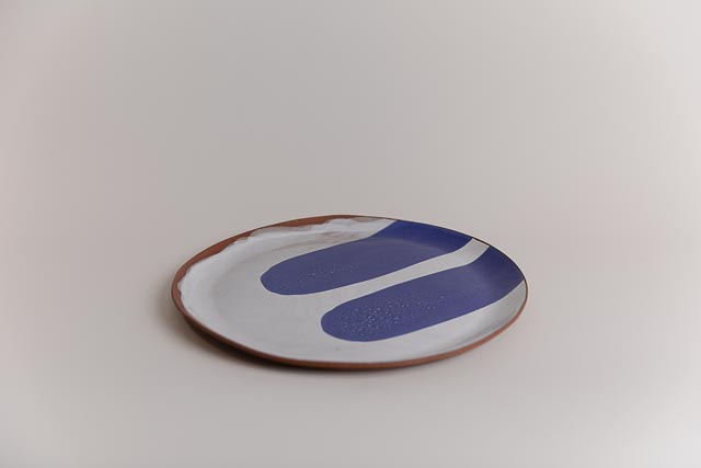 Round Serving Plate, Cobalt - Studio Nikco